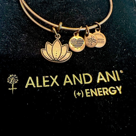 Alex and Ani | Jewelry | Alex And Ani Lotus Flower Rose Gold Bangle ...